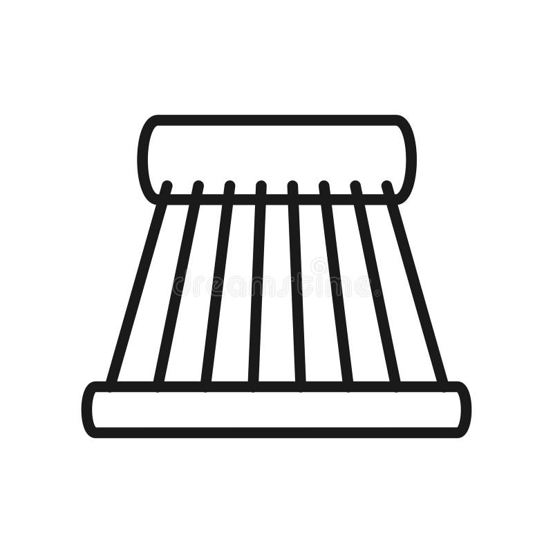 Solar Water Heater Icon stock vector. Illustration of home - 319605937