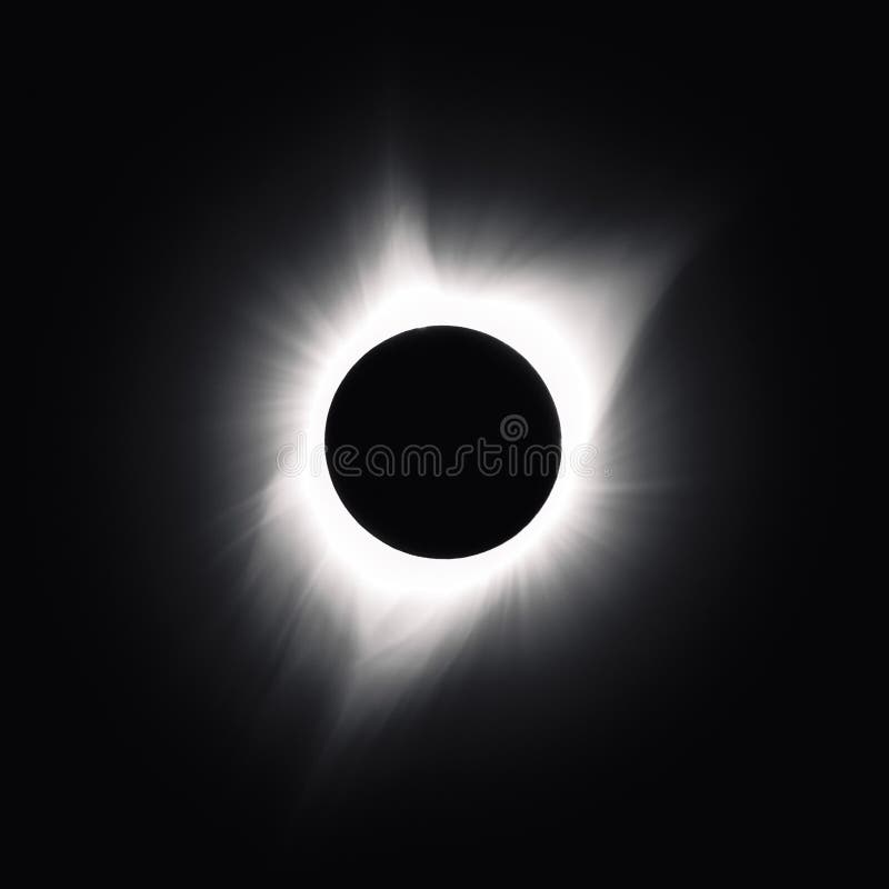 Solar Wind Seen during a Total Solar Eclipse Stock Image - Image of ...