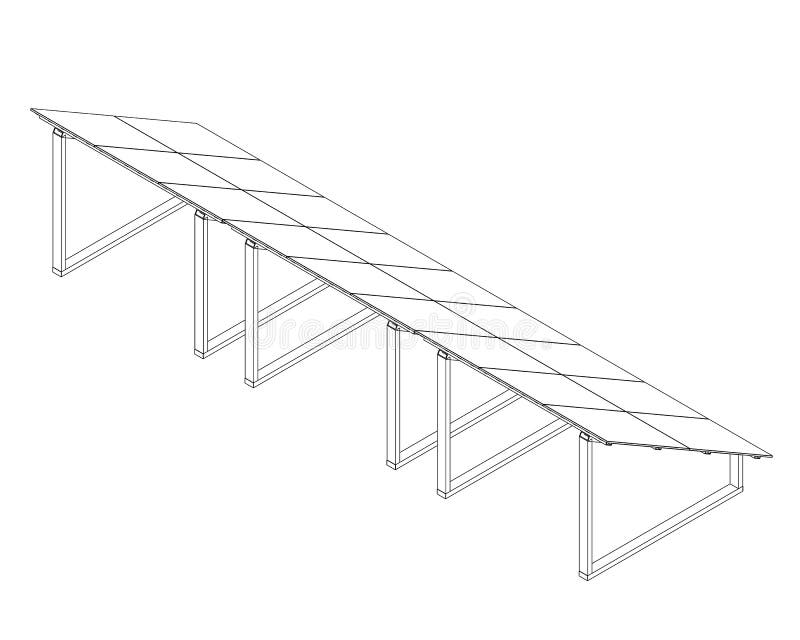 Solar-Battery, Frame Base, Vector Illustration, Set Stock Vector ...