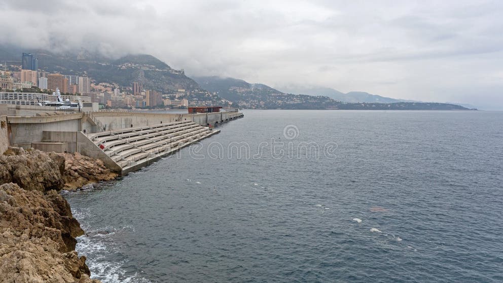 Solarium Beach Mediterranean Stock Photo - Image of outdoor, open ...