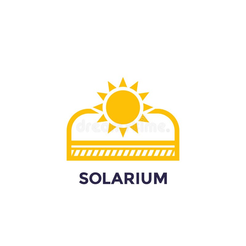 Solarium Icon Isolated on White Stock Vector - Illustration of element ...