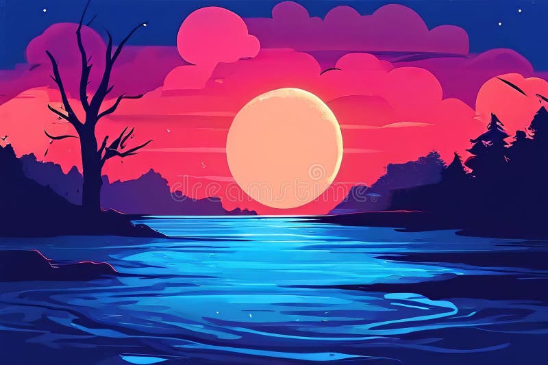 Solarized Effect Inverting Tones of Beach Scene Dark Water Light Stock ...