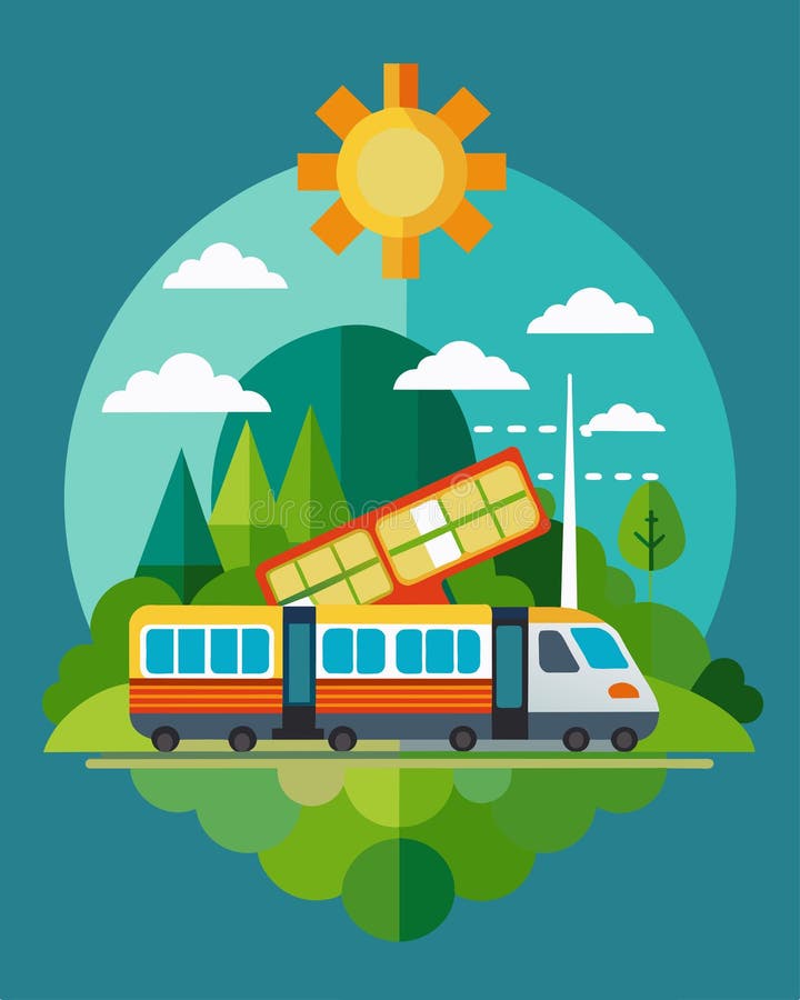 Solarpowered Railway Stock Illustrations – 6 Solarpowered Railway Stock ...