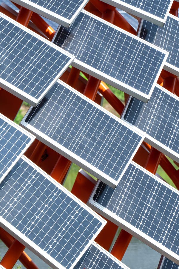 Solcellspanelteknik Solceller I Taiwan Arkivfoto - Bild av grön ...