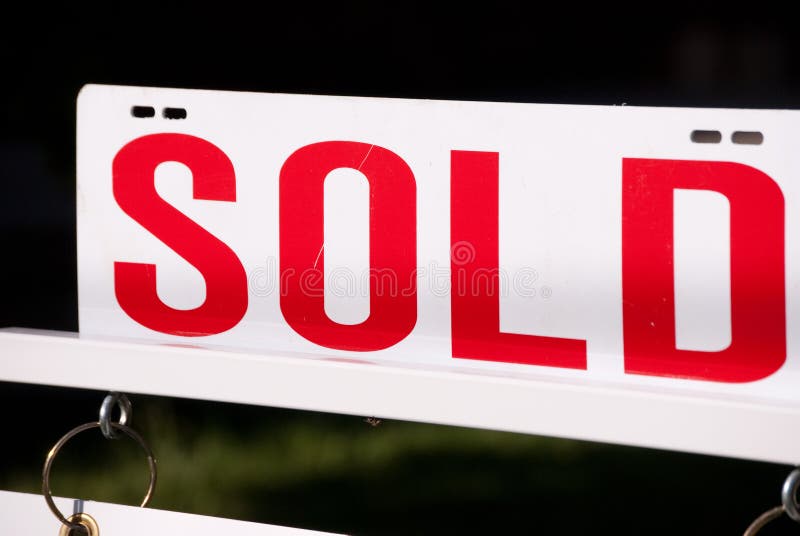 Sold Sign stock image. Image of investment, realtor, selling - 210419
