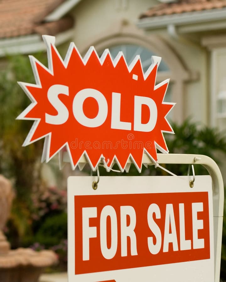 Sold! stock image. Image of estate, housing, residential - 2853537