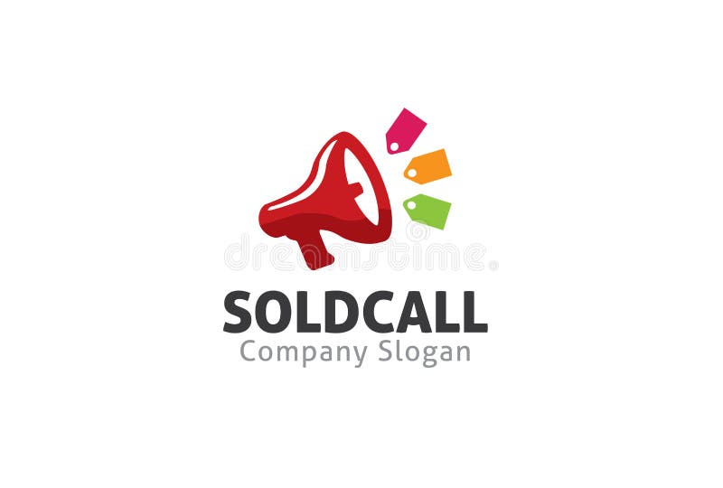 Sold Call Logo Symbol Design Illustration Stock Vector - Illustration ...