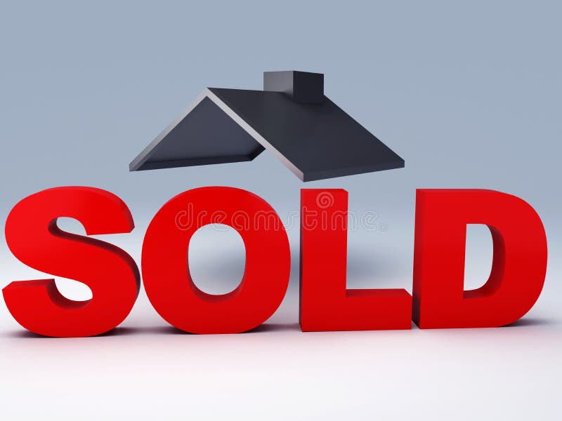 Sold house stock illustration. Illustration of living - 40123451