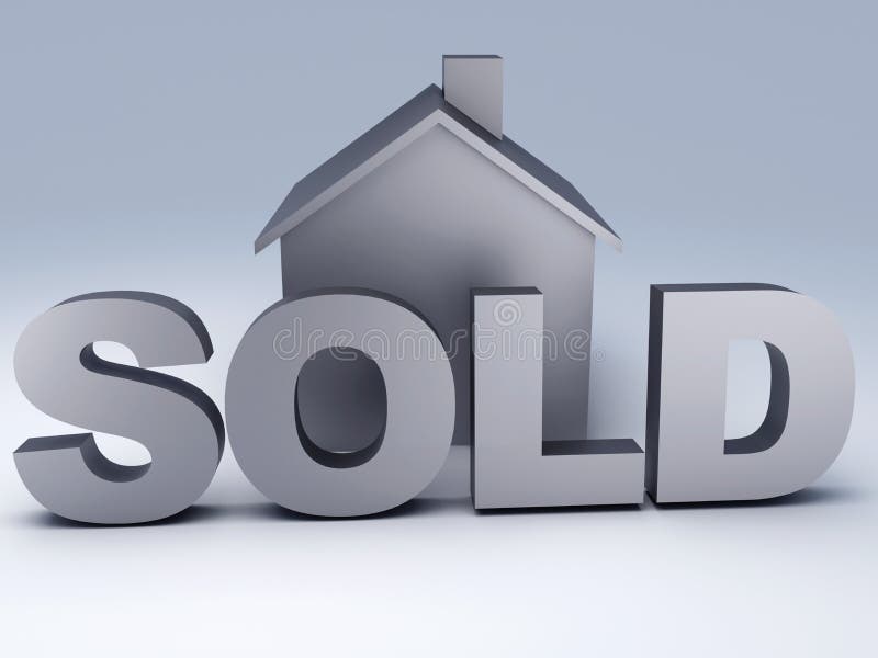 Sold house stock illustration. Illustration of living - 40123552