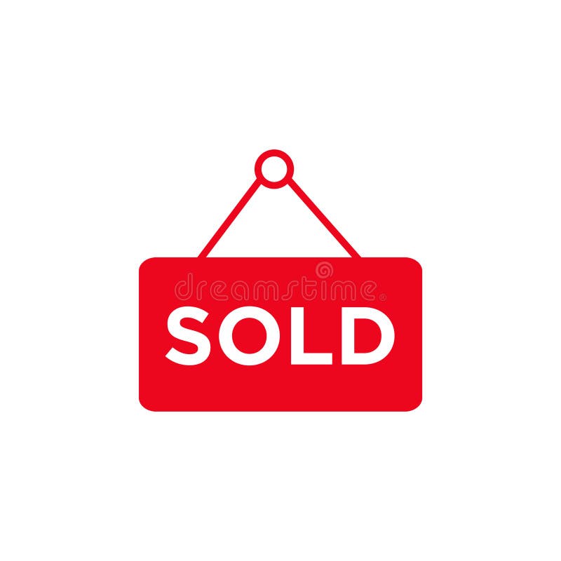 Sold Icon Vector Logo Design Template Stock Vector - Illustration of ...