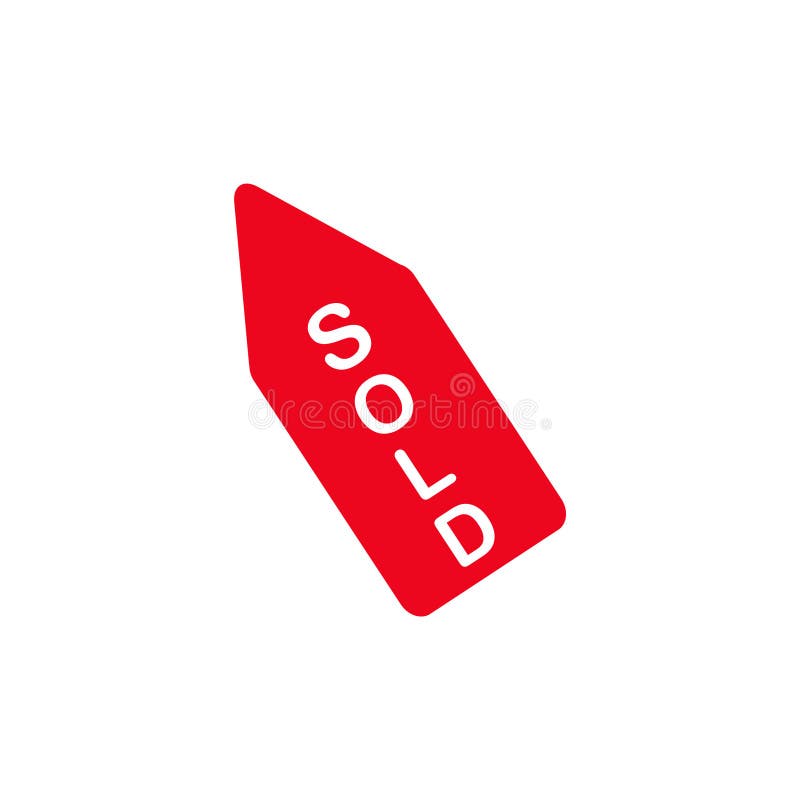 Sold Icon Vector Logo Design Template Stock Vector - Illustration of ...