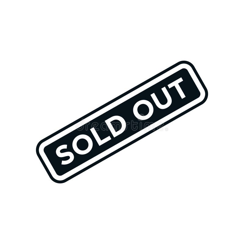 Sold Icon Vector Logo Design Template Stock Vector - Illustration of ...