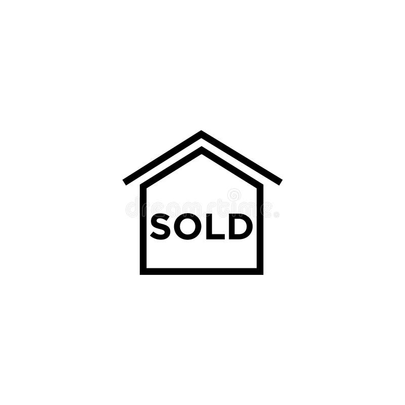 Sold Icon Vector Logo Design Template Stock Vector - Illustration of ...
