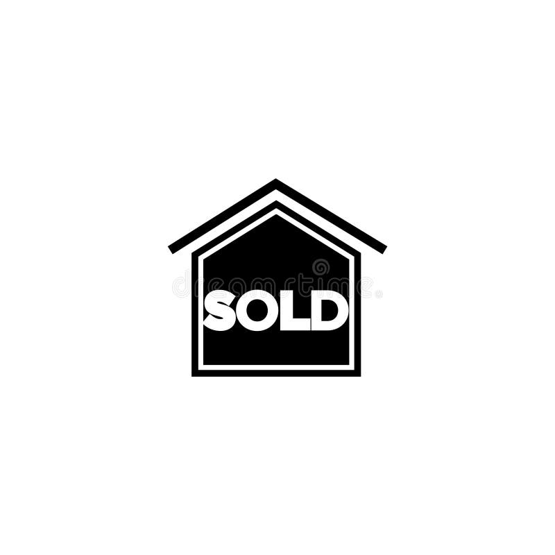 Sold Icon Vector Logo Design Template Stock Vector - Illustration of ...