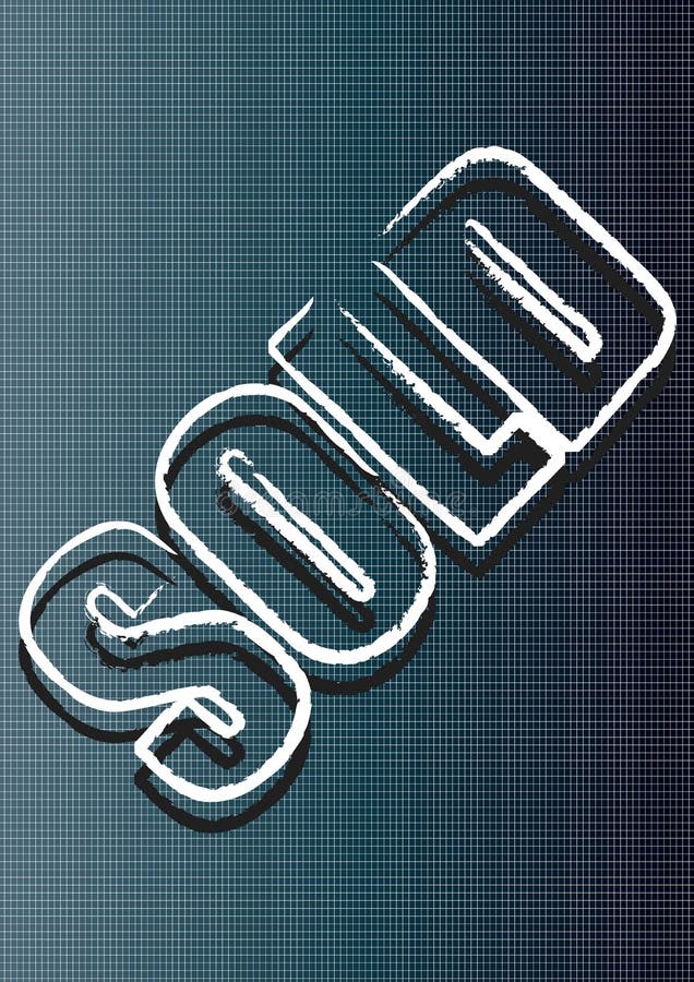Sold letter and texture stock illustration. Illustration of commerce ...