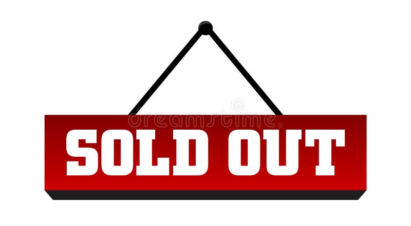 Sold Out Sign Clipart