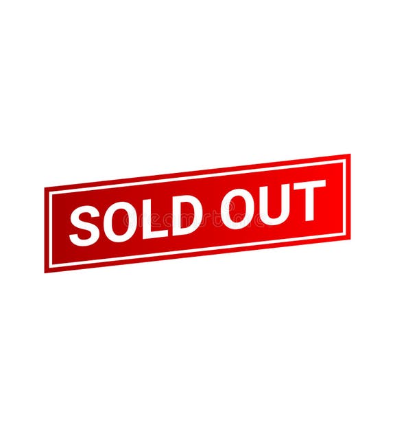Sold Out Sign, Sold Out Sticker, Out of Stock Sign Vecotr Stock ...