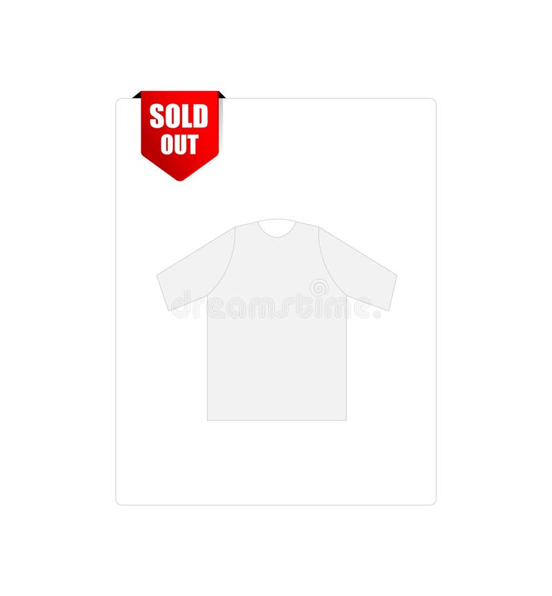 Sold Out Sign, Sold Out Sticker, Out of Stock Sign Stock Illustration ...