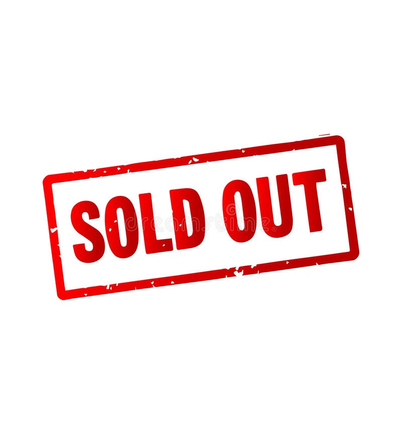 Sold Out Sign, Sold Out Sticker, Out of Stock Sign Stock Illustration ...