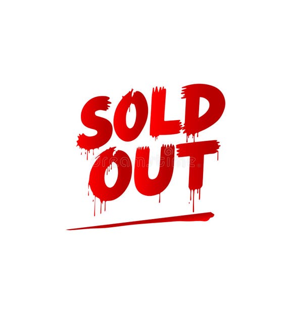 Sold Out Sign, Sold Out Sticker, Out of Stock Sign Stock Illustration ...