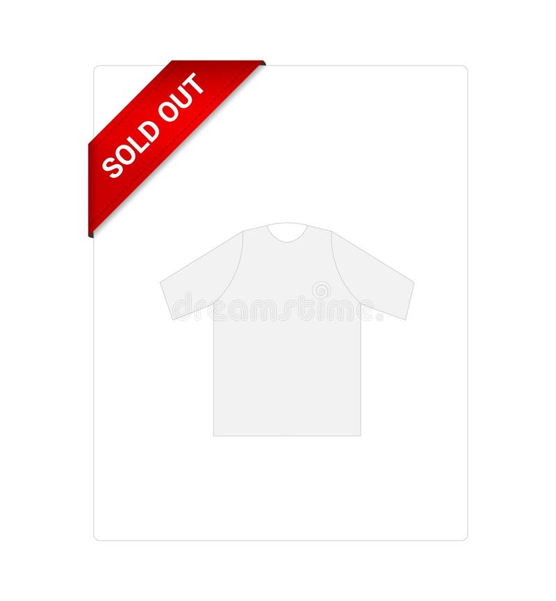 Sold Out Sign, Sold Out Sticker, Out of Stock Sign Stock Illustration ...
