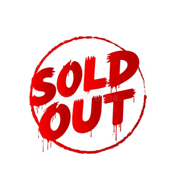 Sold Out Sign, Sold Out Sticker, Out of Stock Sign Stock Illustration ...