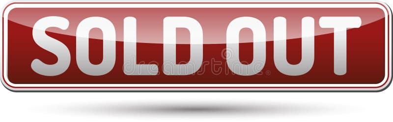 Sold Out Button - Glossy Button with Shadow Stock Vector - Illustration ...