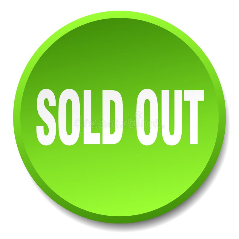Sold out button stock vector. Illustration of template - 122792809