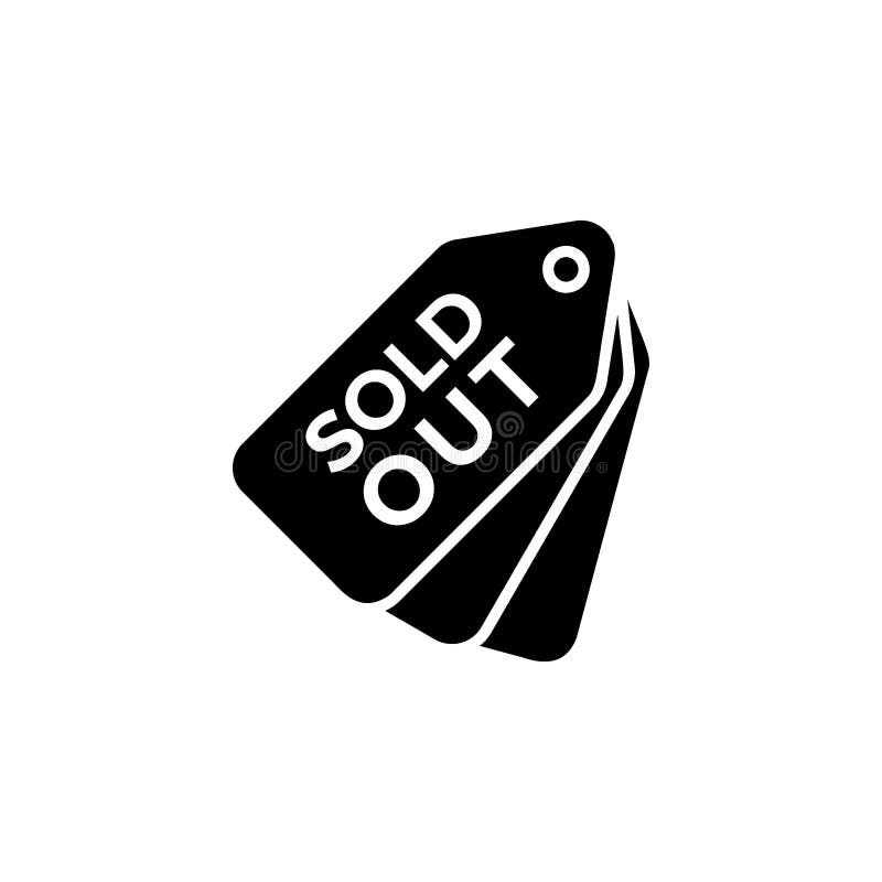 Sold Out Icon Label Vector Template Stock Vector - Illustration of ...