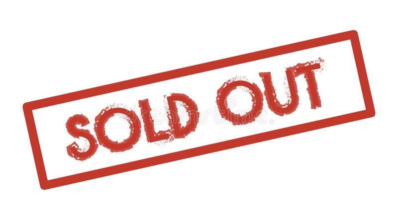 Sold Out Icon on White Background, Flat Style. Stock Vector ...