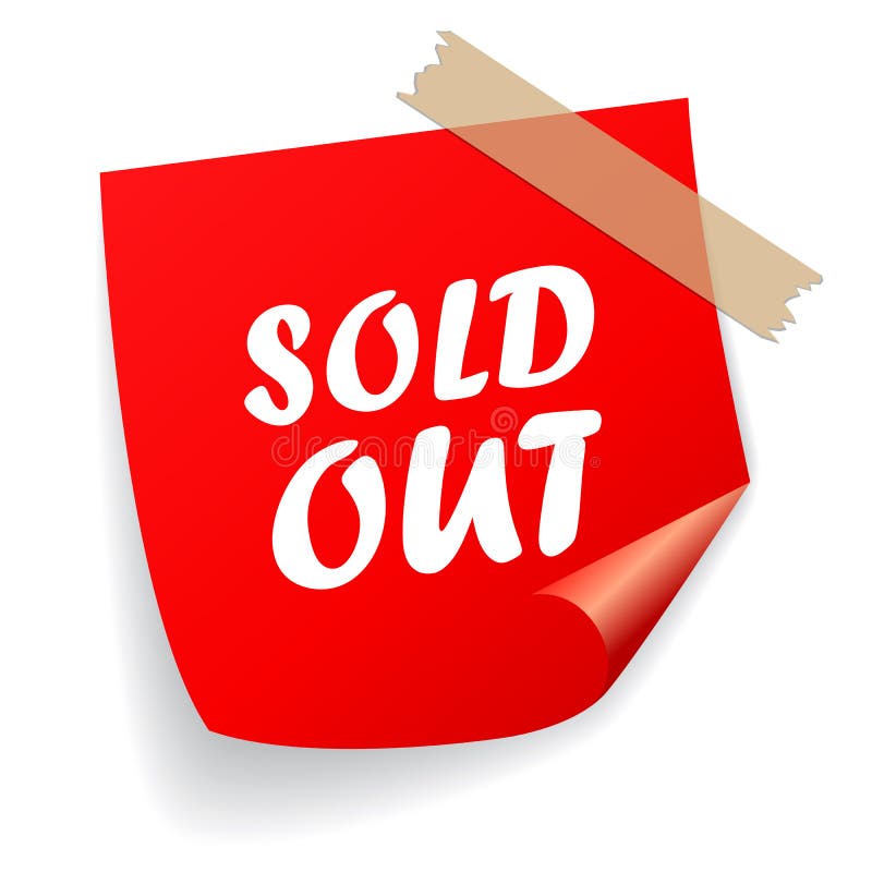 Sold out vector stamp stock vector. Illustration of symbol - 45238467