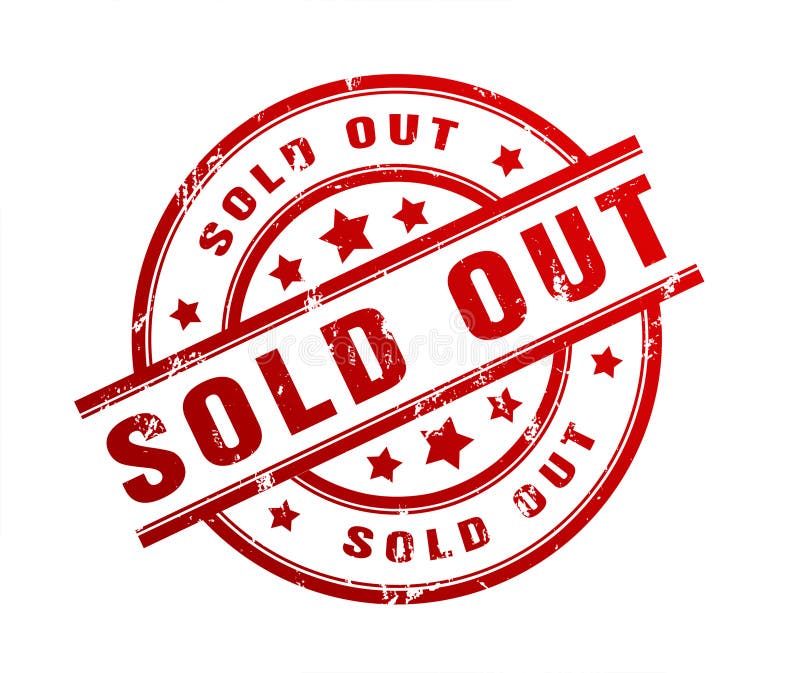 Sold Out Rubber Stamp Illustration Stock Illustration - Illustration of ...
