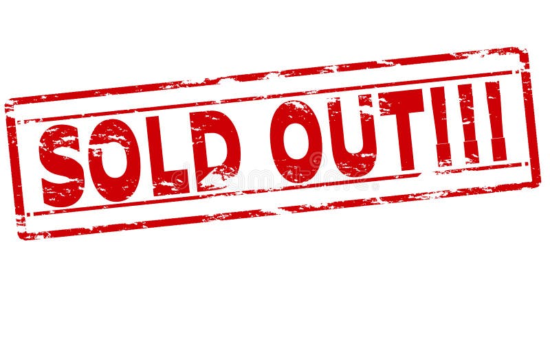 Sold out stock illustration. Illustration of text, rubber - 92070755