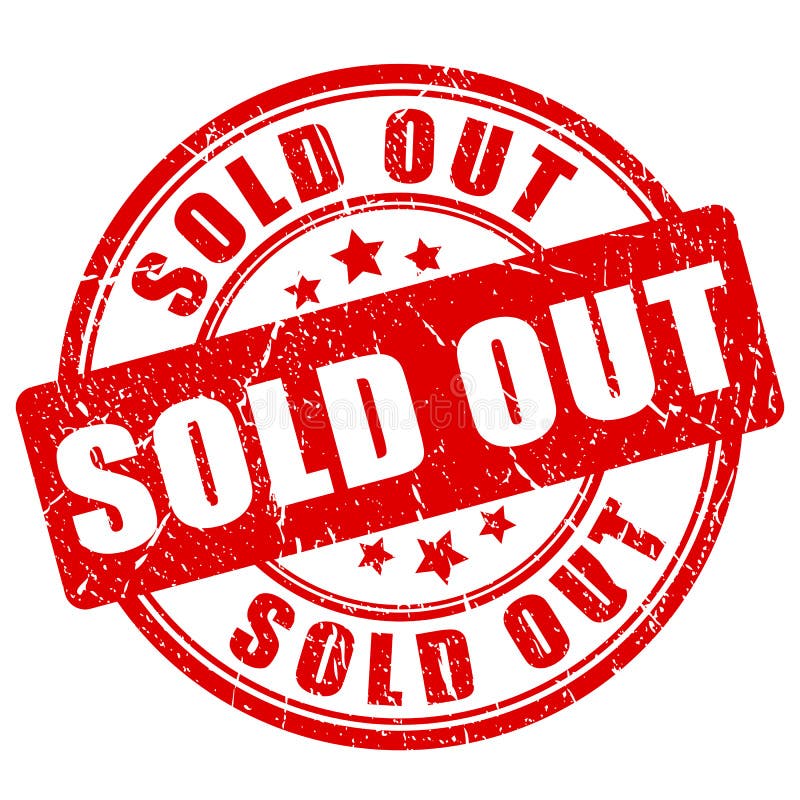 Sold out vector stamp stock vector. Illustration of symbol - 45238467