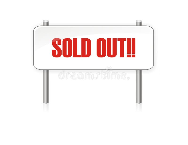 Home SOLD Real Estate Sign stock illustration. Illustration of ...