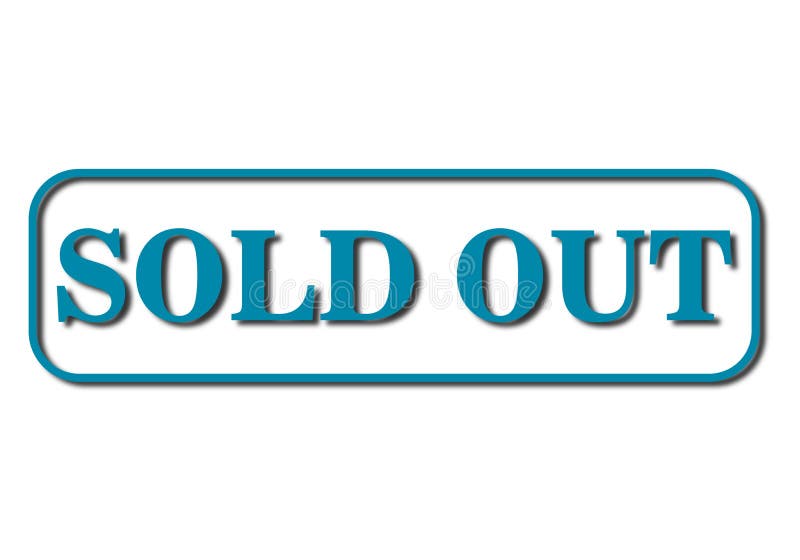 Sold out sign, icon stock vector. Illustration of property - 91918582