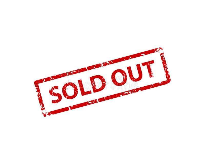 Sold Sign Sticker. Stamp Vector Texture. Stock Vector - Illustration of ...