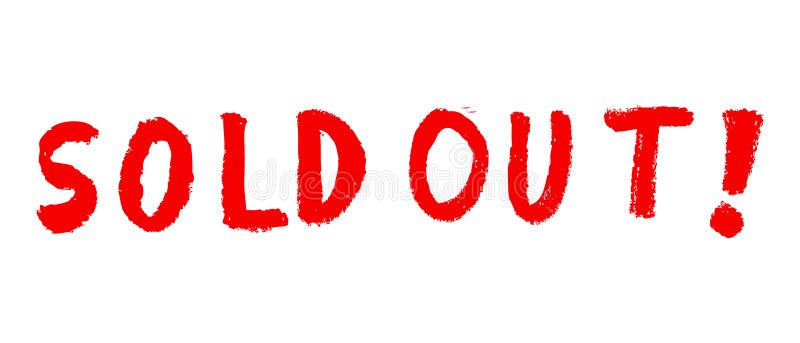 Sold Out Simple Sketch Vector Crayon Scratch Red Mark Stock Vector ...