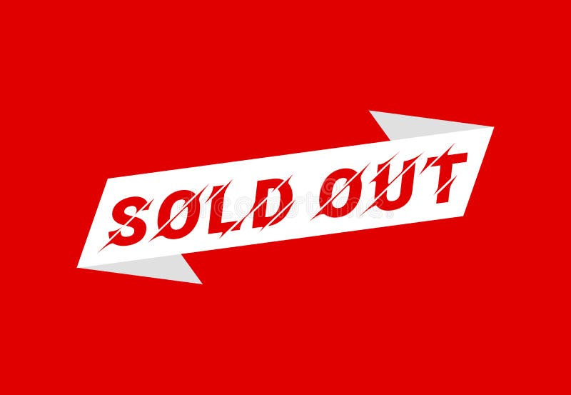 Sold Out Sticker. Sold Out Sign. Sold Out Banner Stock Vector ...