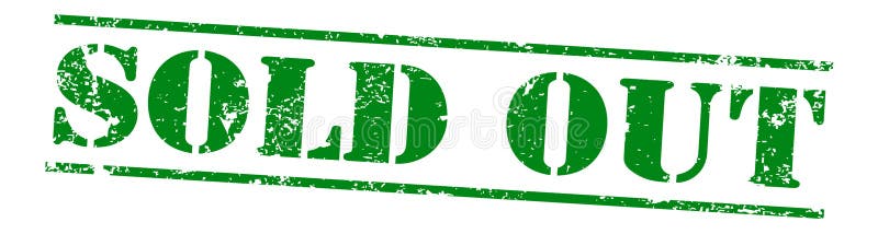 Sold out stamp seal stock vector. Illustration of finish - 158628500