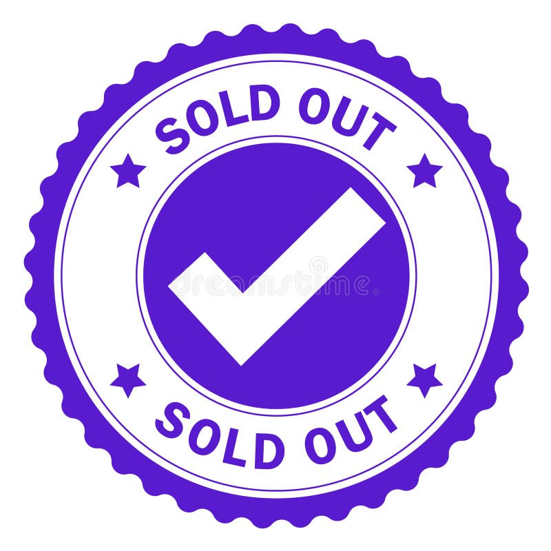 Sold out stamp seal stock vector. Illustration of grunge - 158628589