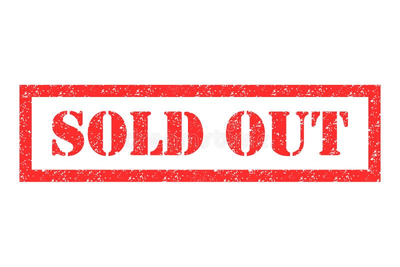 Sold Out Stamp Symbol, Label Sticker Sign Button, Text Banner Vector ...