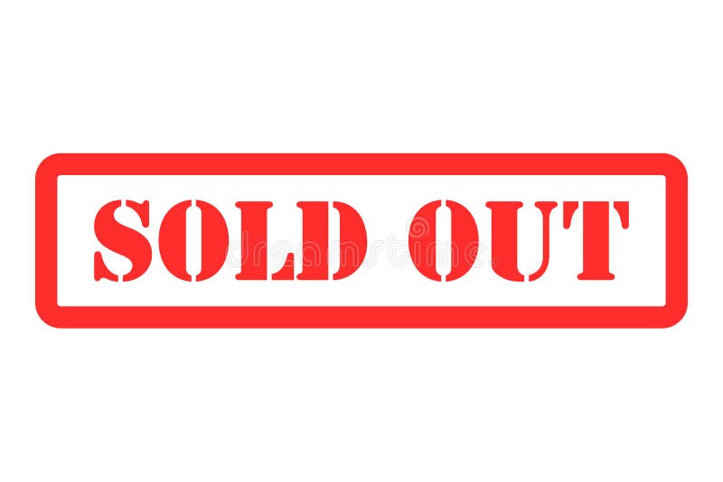 Sold Out Stamp Symbol, Label Sticker Sign Button, Text Banner Vector ...