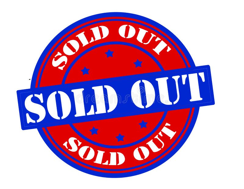 Sold out stock illustration. Illustration of concept - 108758809