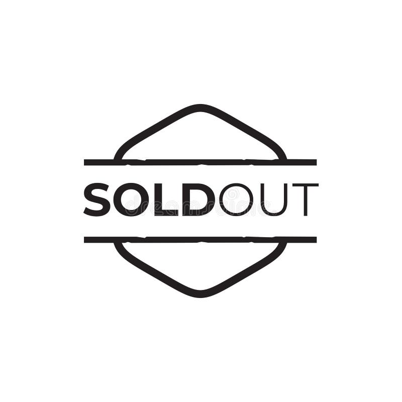 Sold Out Symbol Logo Design Template Stock Vector - Illustration of ...