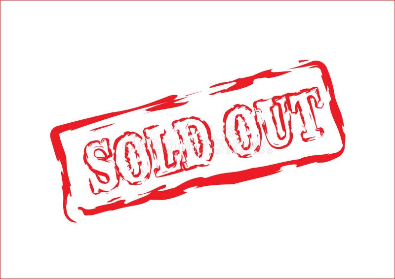 Sold out stock illustration. Illustration of grunge, isolated - 87597897