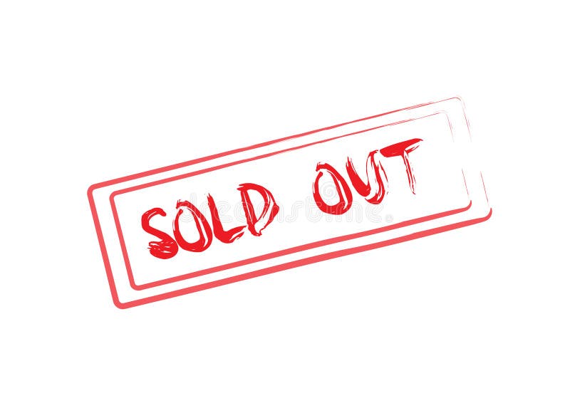 Sold out stock illustration. Illustration of insignia - 87599317