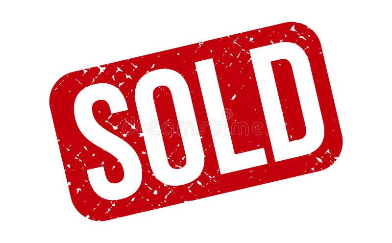 Sold Rubber Stamp. Red Sold Rubber Grunge Stamp Seal Vector ...