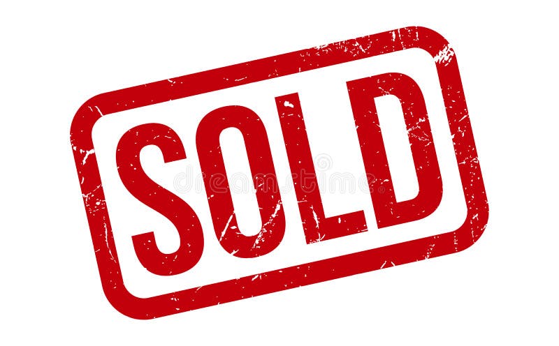 Sold Rubber Stamp. Red Sold Rubber Grunge Stamp Seal Vector ...