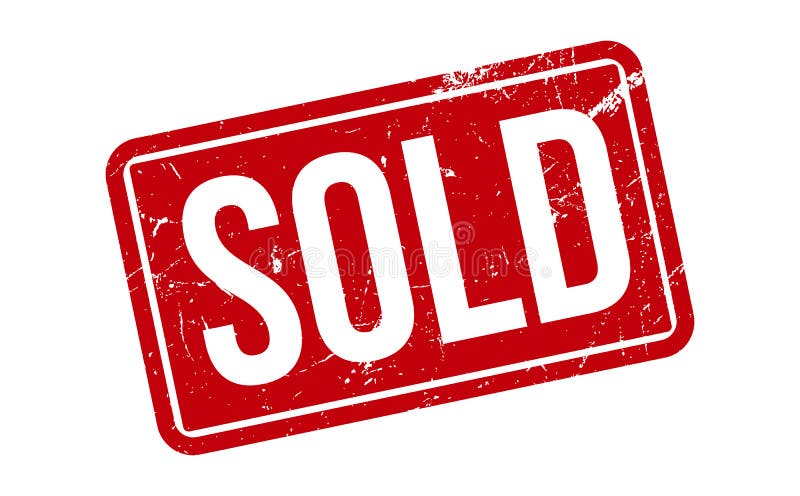 Sold Rubber Stamp. Red Sold Rubber Grunge Stamp Seal Vector ...